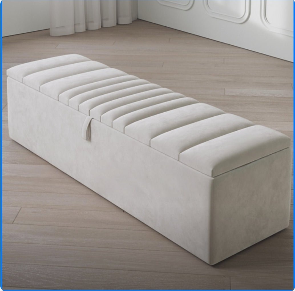 Line design ottomon storage box – Sam Beds